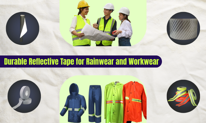 Durable Reflective Tape for Rainwear and Workwear